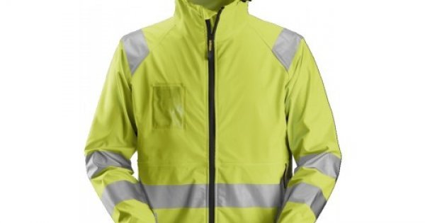 Snickers 8233 Hi-Vis PU Rain Jacket Class 3