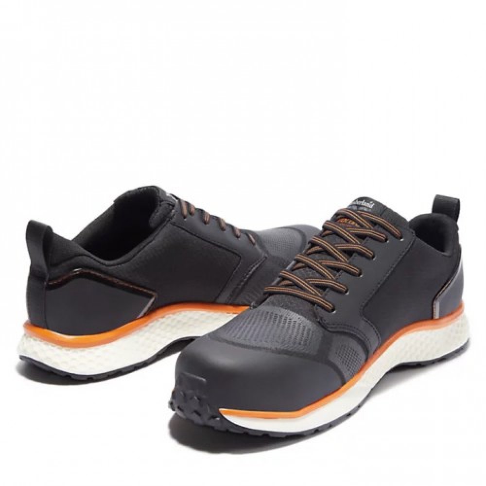 Timberland Pro Reaxion Black Orange Safety Trainers